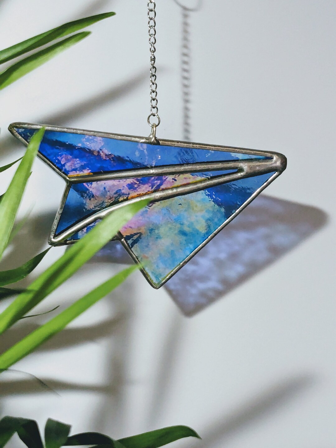 Paper Plane Tiffany Stained Glass Window - Etsy