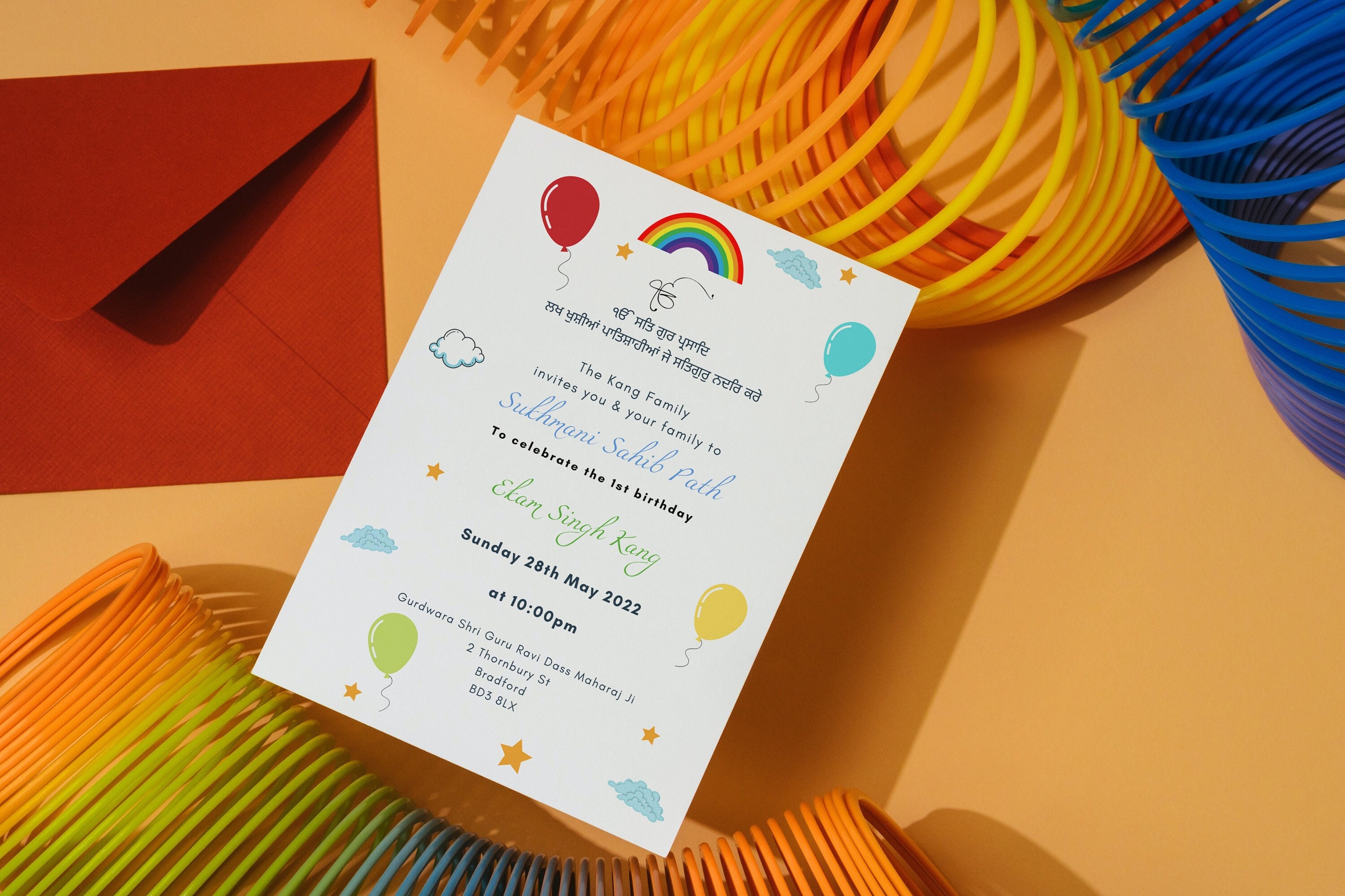 Asian / Indian Sikh Sukhmani Sahib Part Invitation Invite - Etsy UK