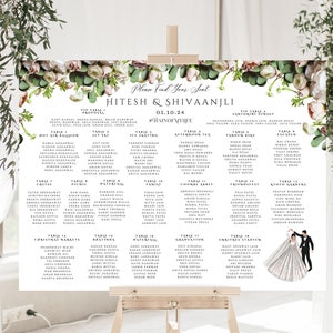 Wedding Seating Plan Sign - Digital - Etsy UK