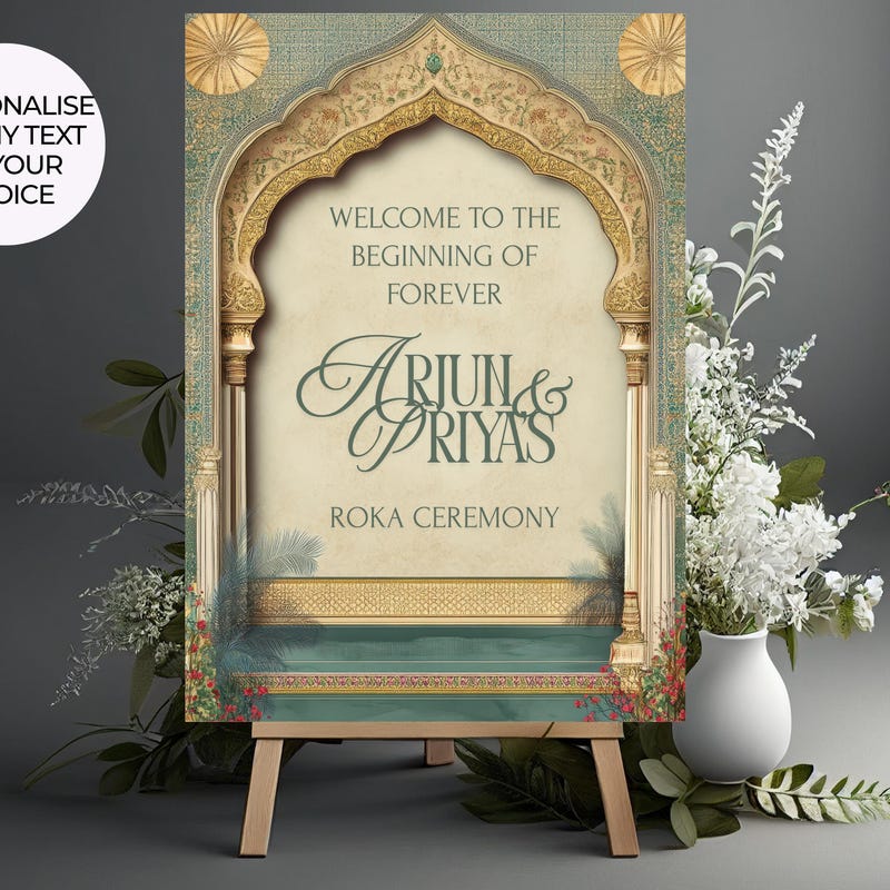 Hindu Arch Wedding Sign - Etsy UK