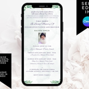 First Barsi Invitation, Send via Whatsapp, in Memory of a Loved One ...