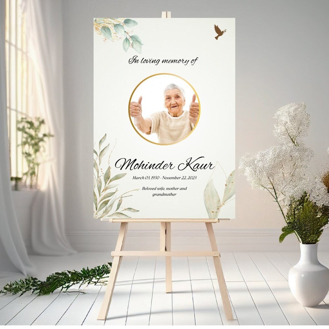 Funeral Sikh Sign Sikh Funeral Signs Indian Funeral Signs in Loving ...