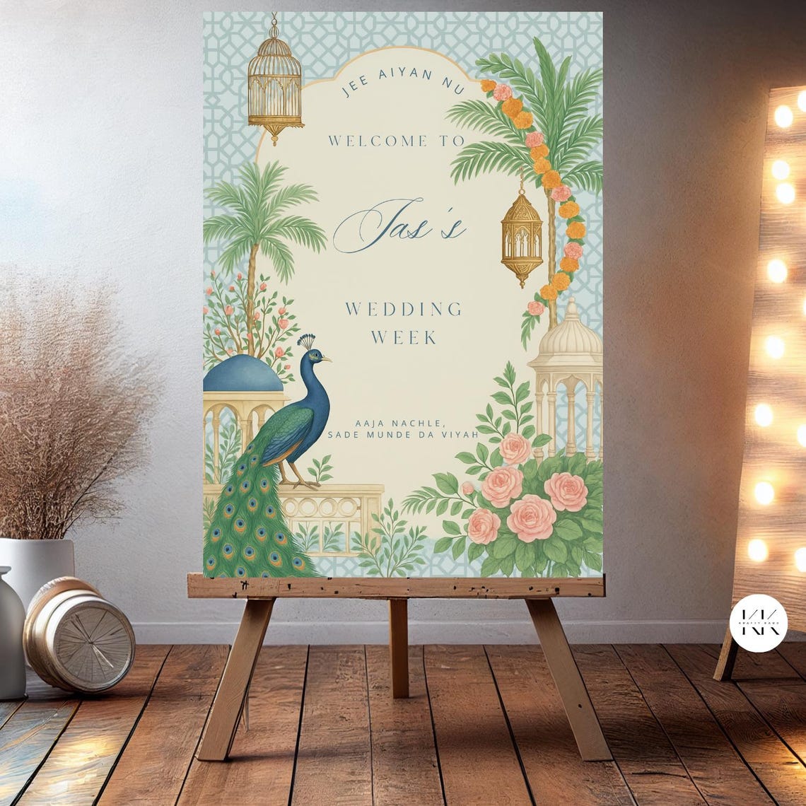 Punjabi Wedding Welcome Sign - Jago Sign, Pre-wedding Sign, Wedding ...