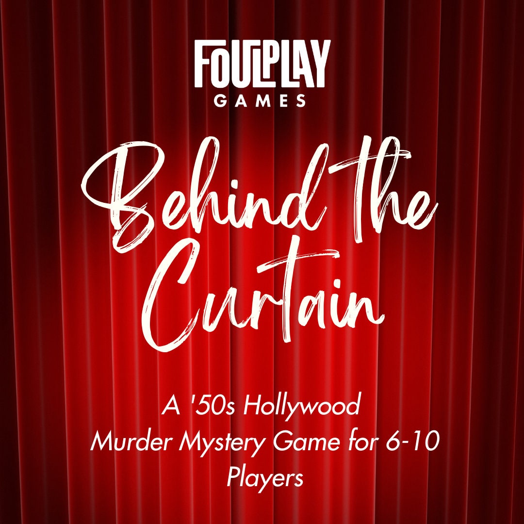 Hollywood Murder Mystery Party Game/6-10 Players/instant Download/adult ...