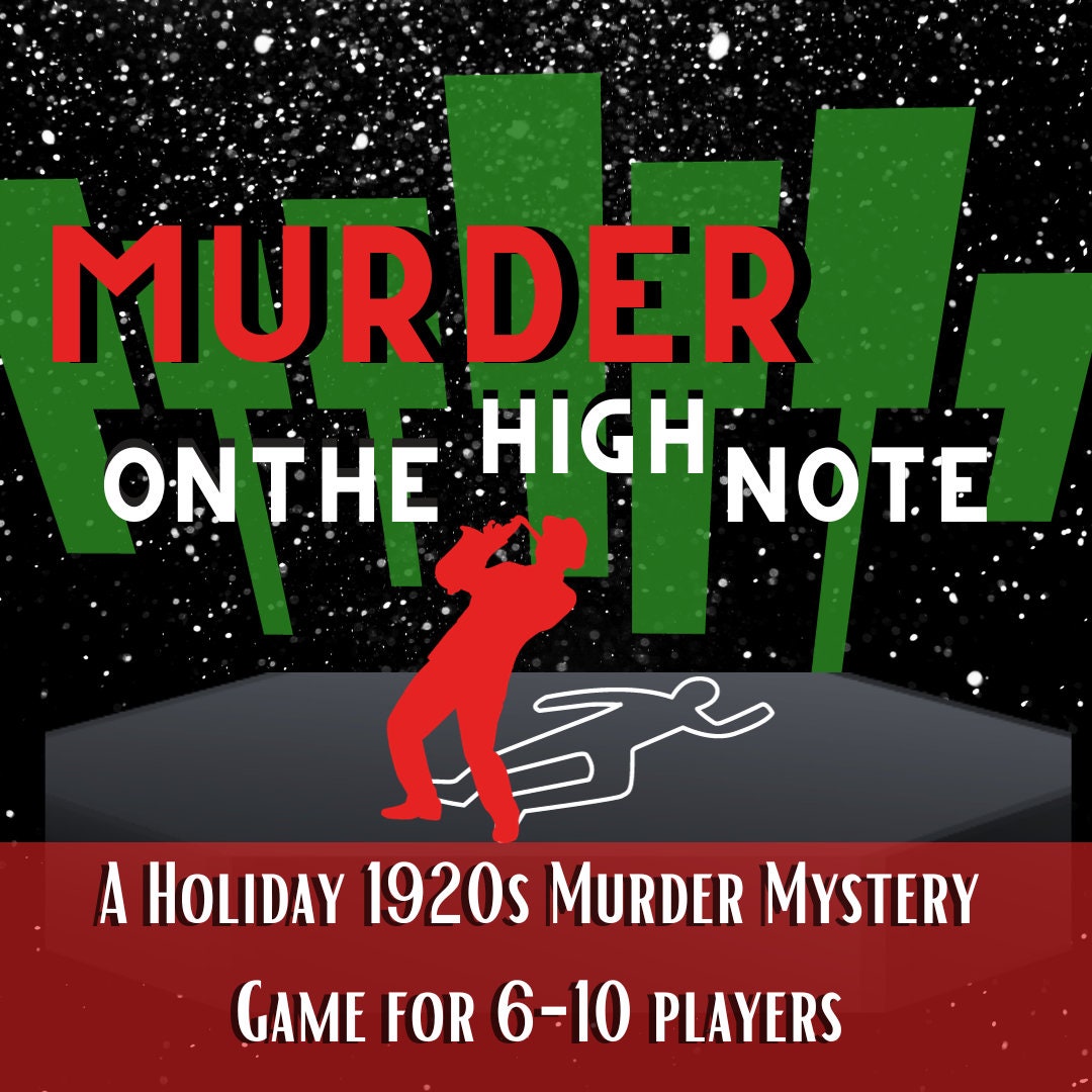 Christmas 1920s Murder Mystery Party Game/6-10 Players/instant Download ...