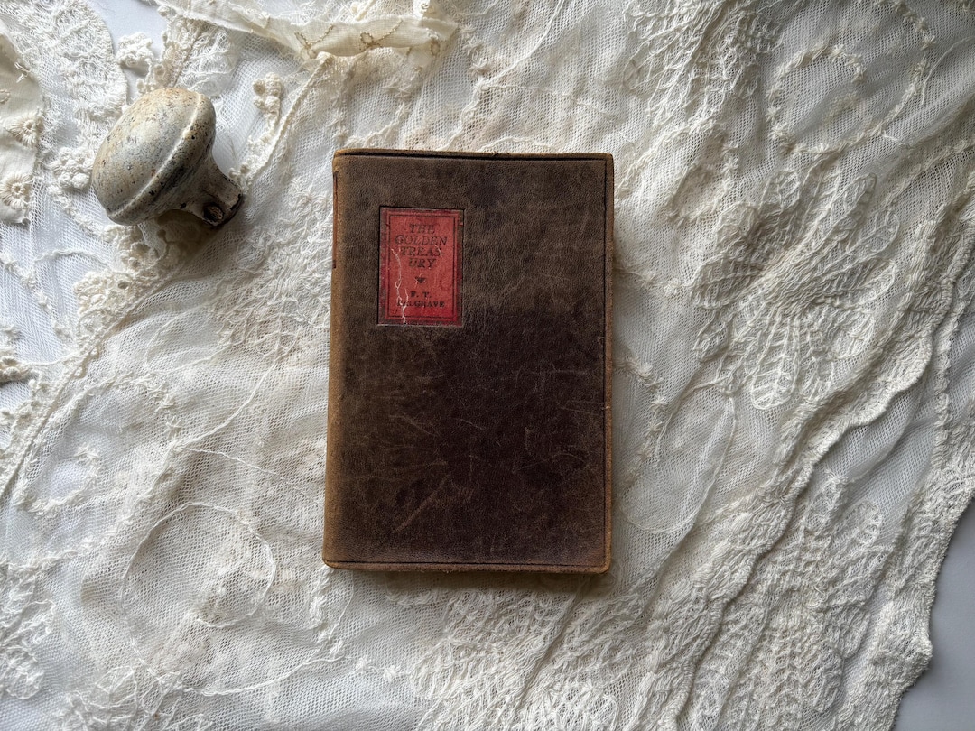 RARE Antique Leather Poetry Book, the Golden Treasury Francis T ...