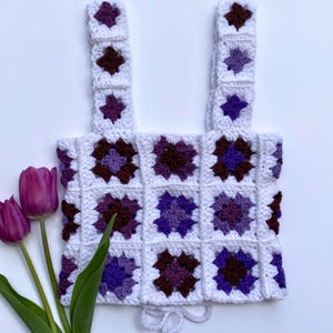 PDF | Crochet Granny Square Crop Top Pattern - Etsy