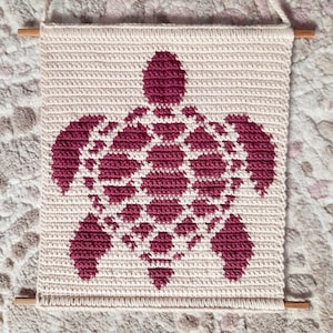 PDF | Crochet Turtle Wall Hanging Pattern | Crochet Home Decor ...