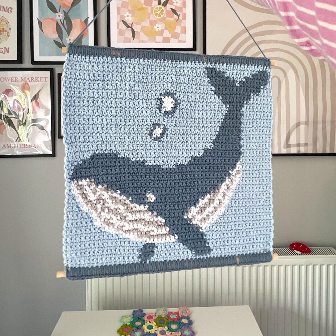 PDF | Whale Wall Hanging Pattern | Crochet Home Decor | Tapestry ...
