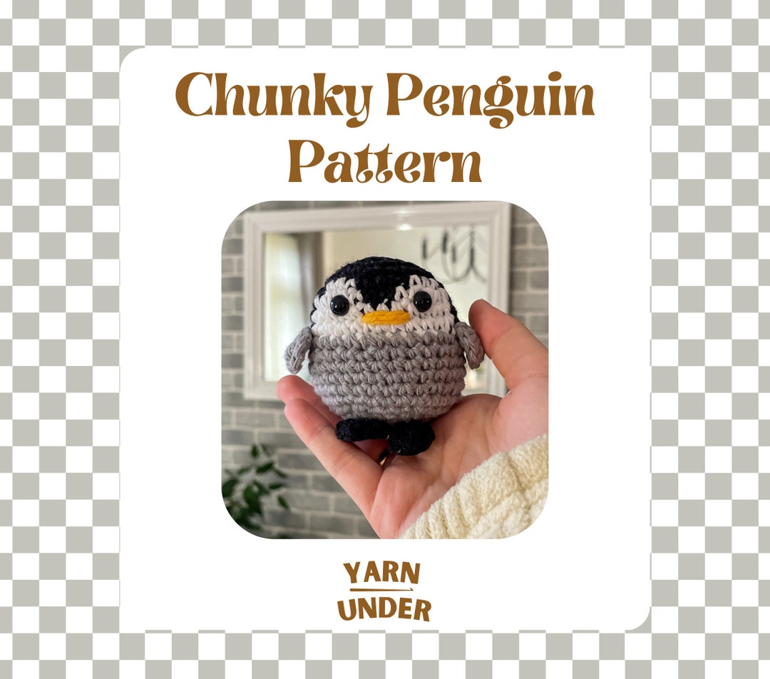Crochet Chunky Penguin Pattern | Stuffed Animal | Low Sew Amigurumi ...