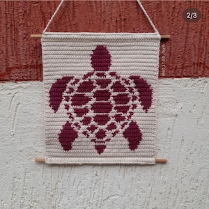 PDF | Crochet Turtle Wall Hanging Pattern | Crochet Home Decor ...