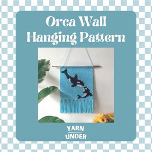 PDF | Crochet Orca Wall Hanging Pattern | Home Decor | Tapestry Whale ...