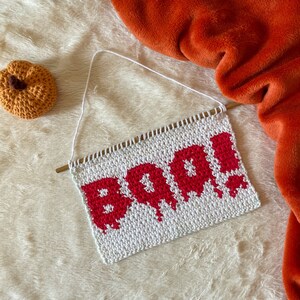 PDF | Crochet BOO Wall Hanging Pattern | Halloween Home Decor ...