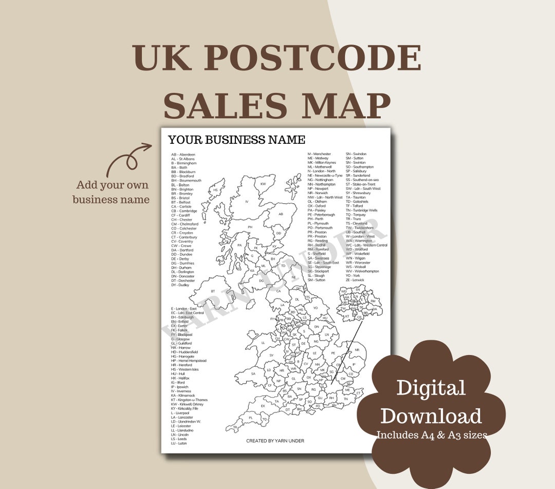 Personalisable UK Postcode Sales Map | Business Sales Tracker ...