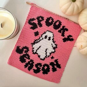 PDF | Crochet Spooky Season Wall Hanging Pattern | Halloween Home Decor ...