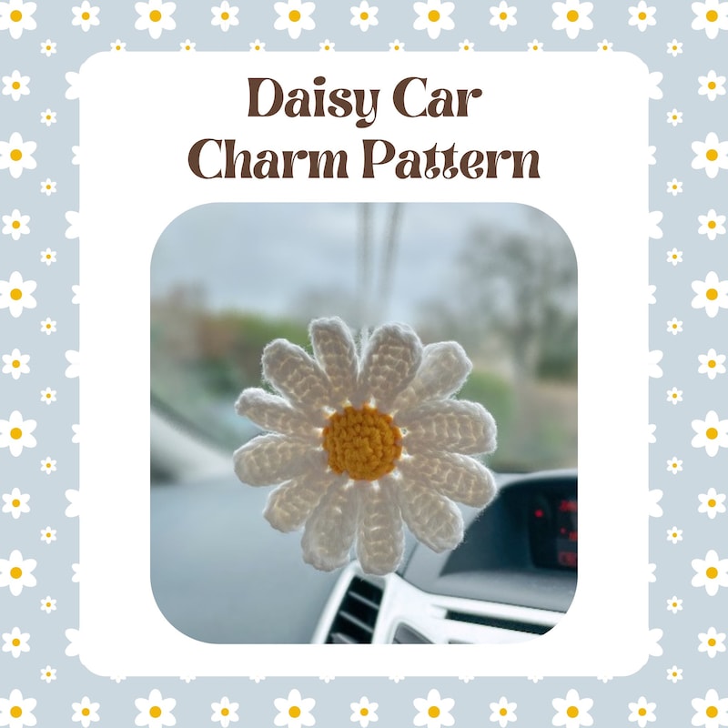 Car Mirror Charm Daisy - Etsy
