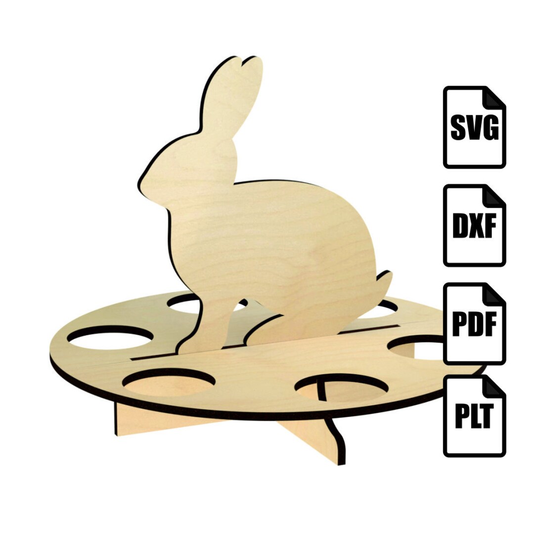 Eierhalter Osterei Osterhase Hase CNC-Bundle Lasergeschnittenes SVG pdf ...