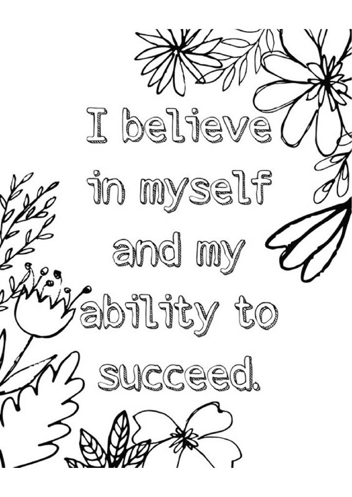 20 Adult Inspirational Coloring Pages - Etsy