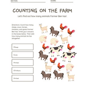 5 Page Bundle Addition/subtraction Worksheets - Etsy