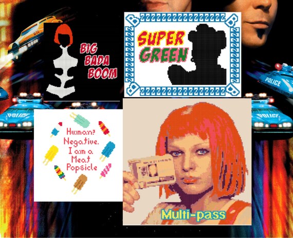 The Fifth Element Combination Cross Stitch Pattern | Etsy