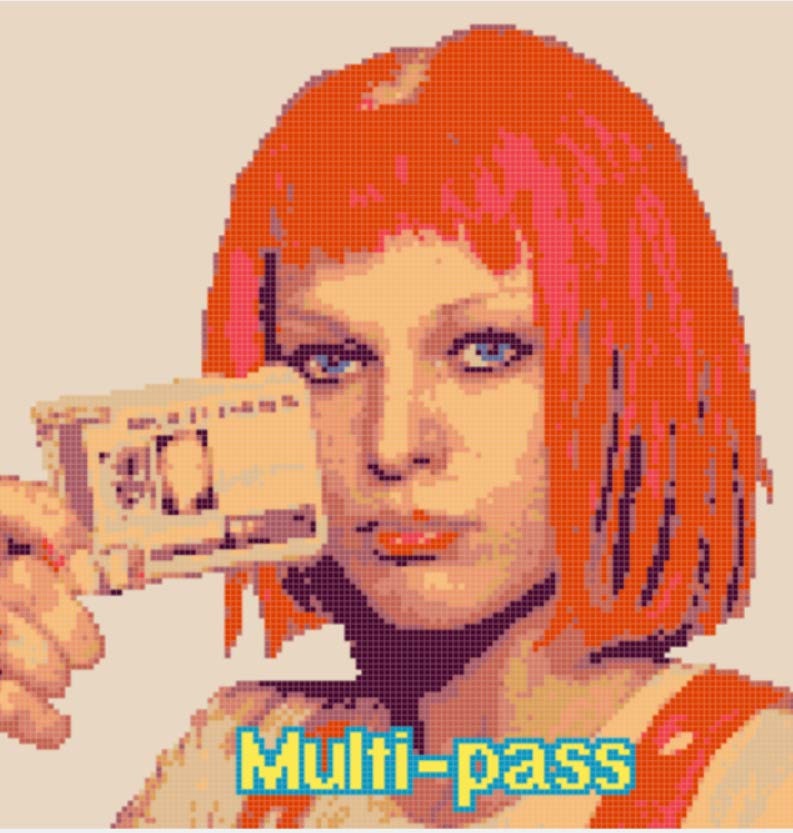 The Fifth Element Combination Cross Stitch Pattern Pdf Download - Etsy