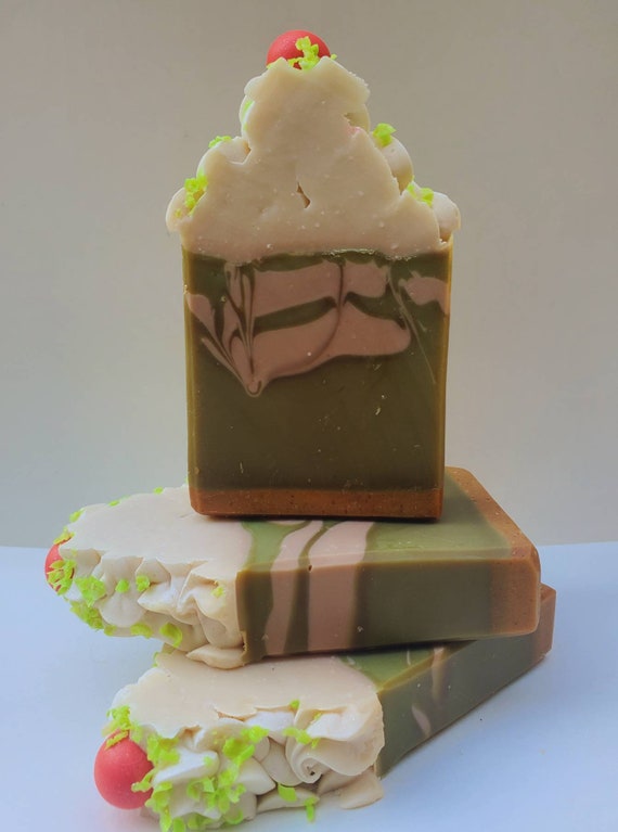 Key Lime Pie Handmade Soap cold Process 6 Oz - Etsy