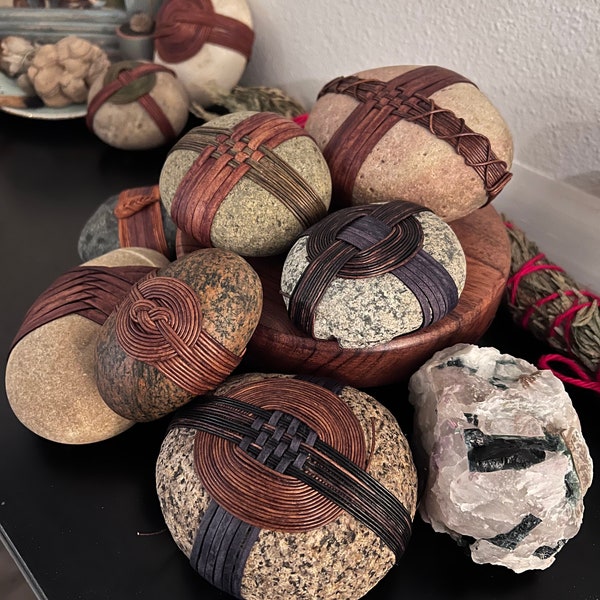 Wrapped Rocks - Etsy
