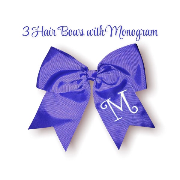 Bows With Initials - Etsy