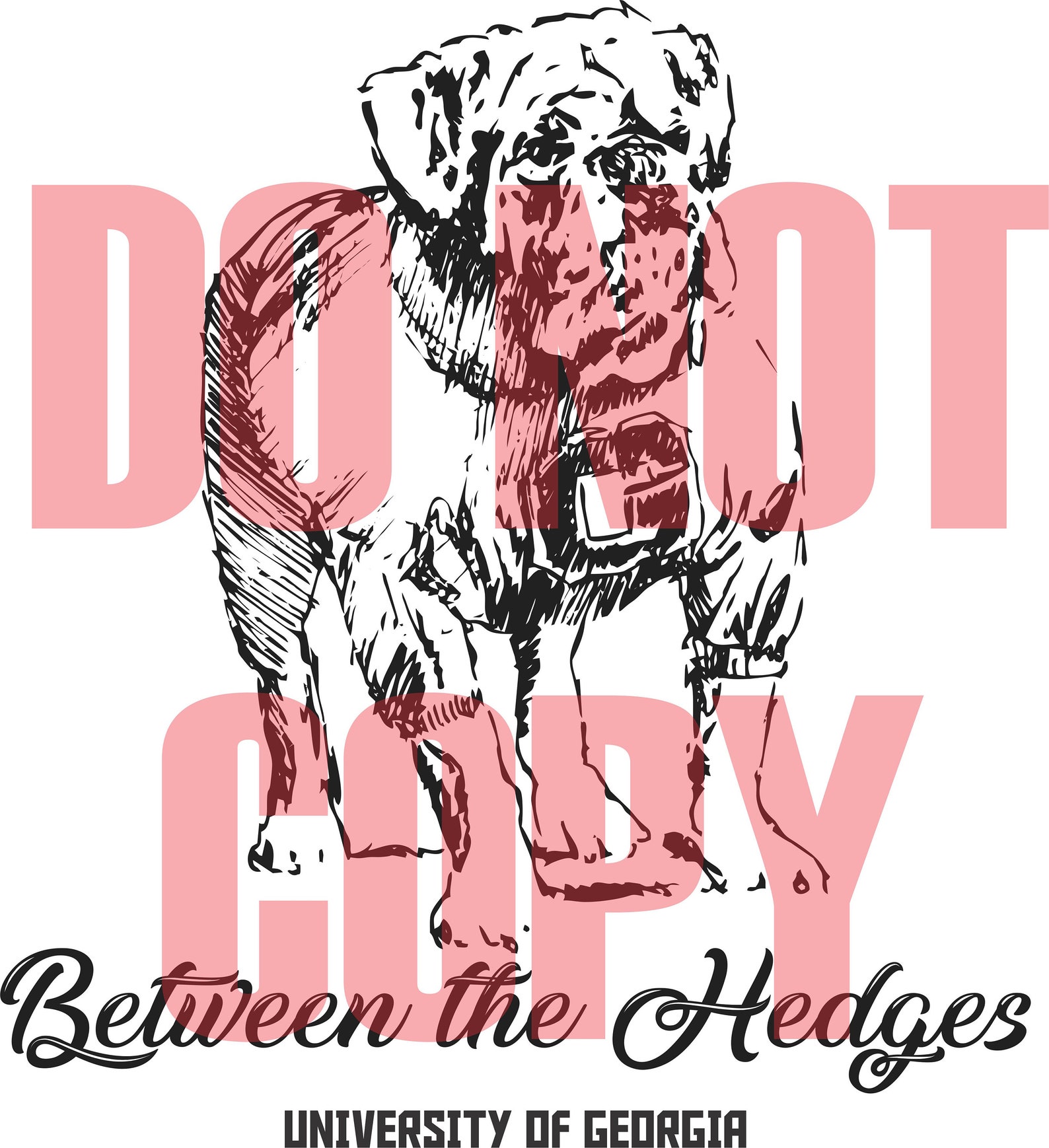 Between the Hedges UGA Sketch Svg, Pdf, Png, Dxf - Etsy