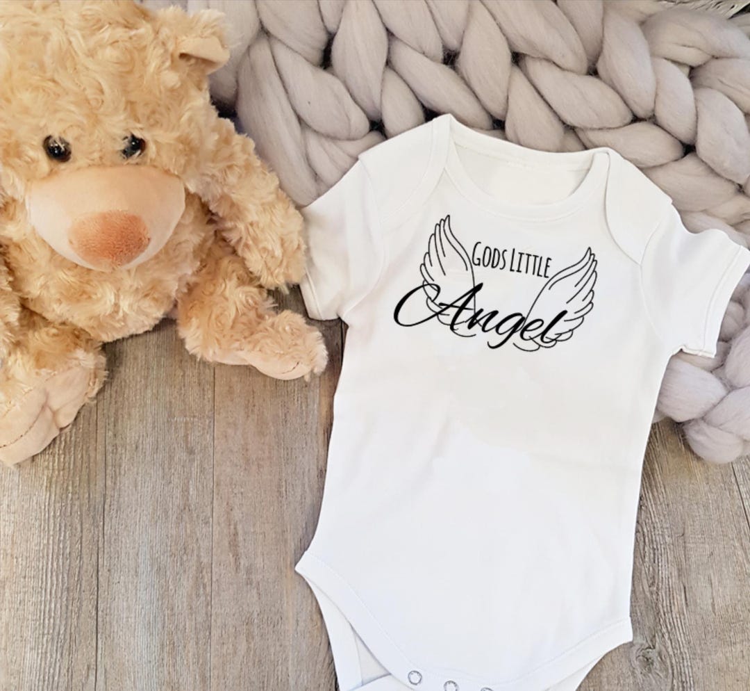 Gods Little Angel Baby Bodysuit, Cute Religious Bodysuit, Christian ...