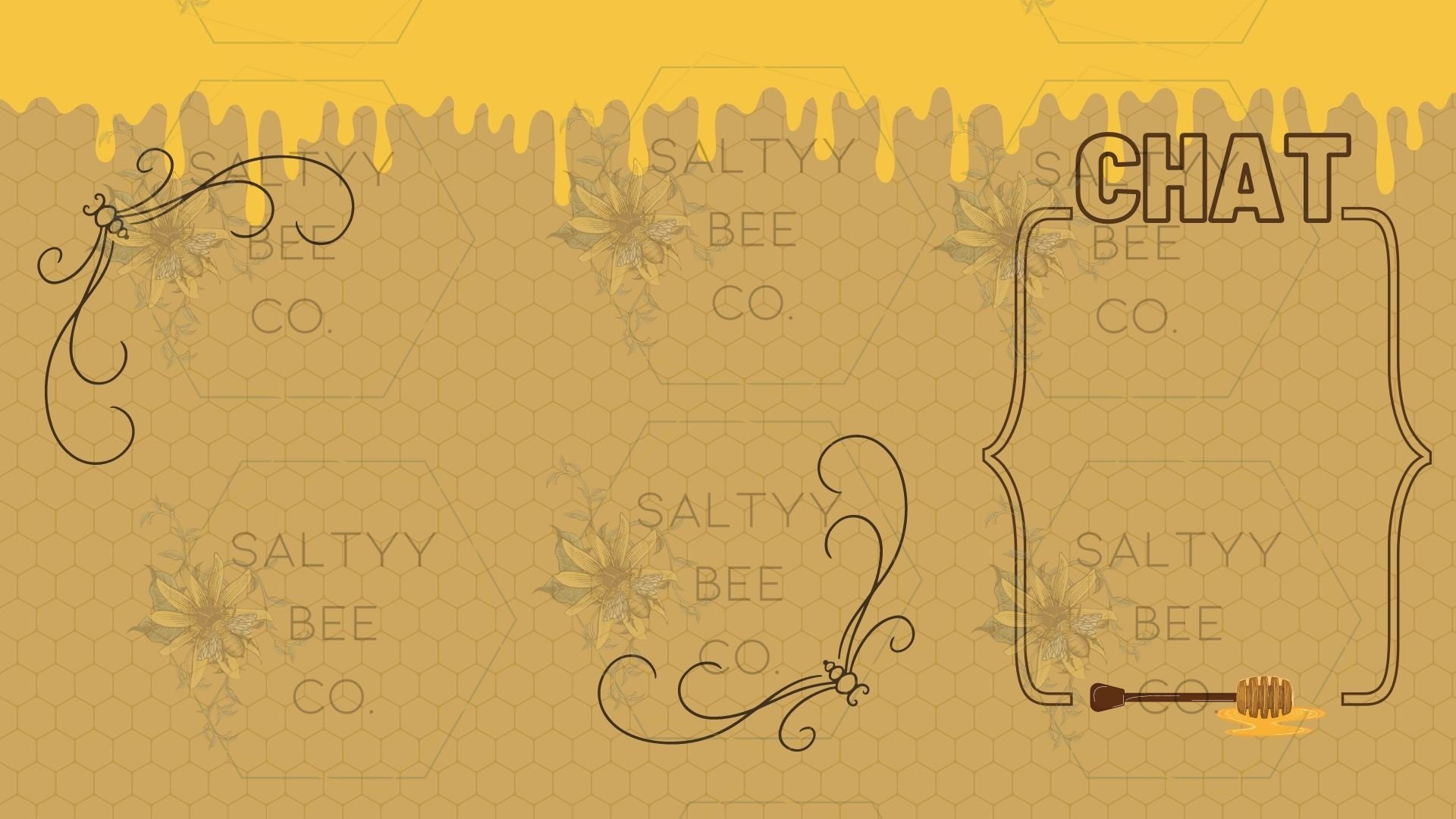 Static Bee Full Package Overlays Stream Twitch Honey overlay - Etsy