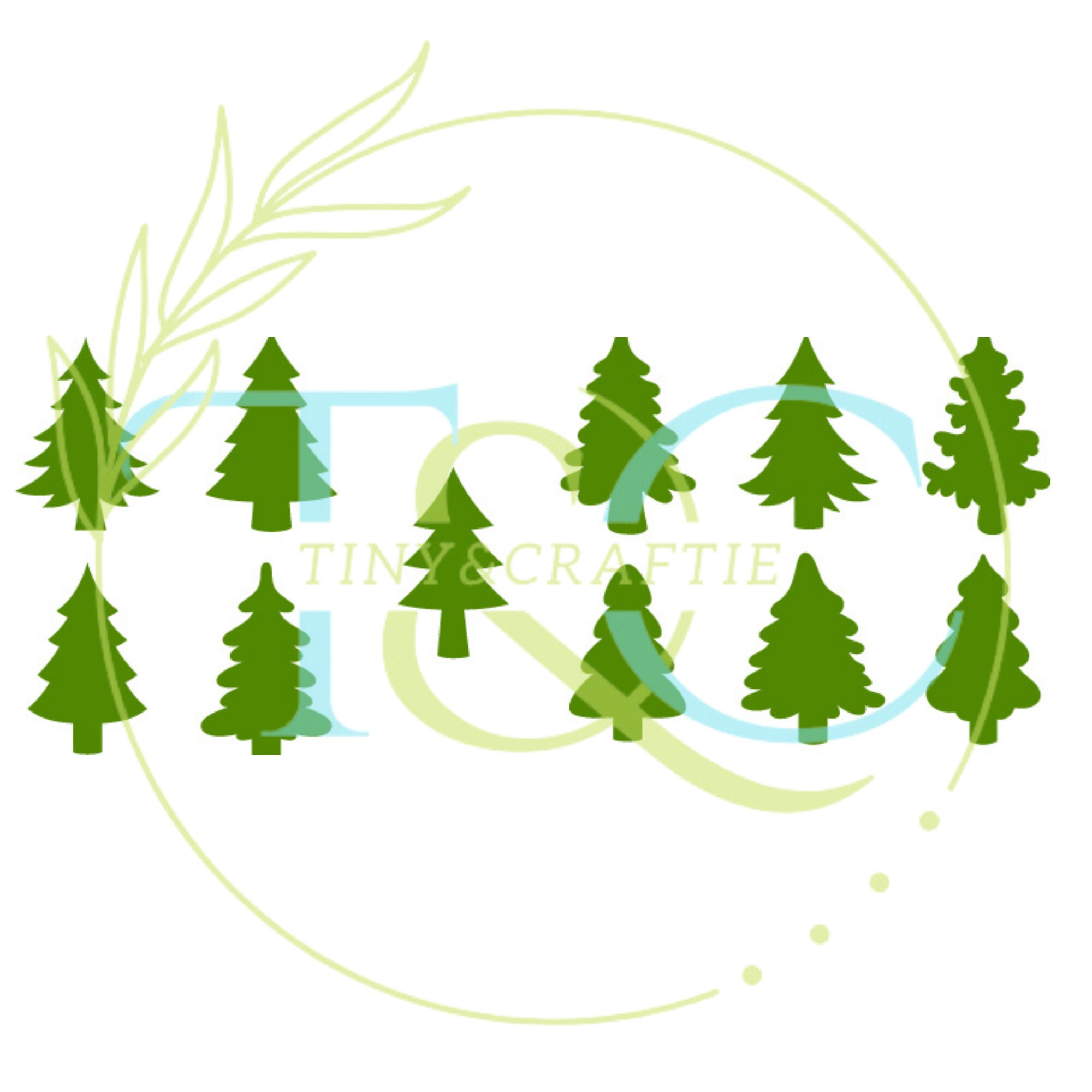 Digital Tree Design, Festive Holiday Artwork, Instant Download - Etsy