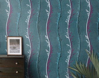 Pink Wavy Wallpaper - Etsy