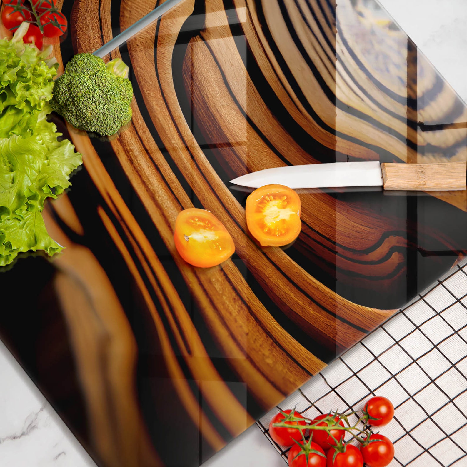 Trunk Tempered Glass Backsplash, Glass Wall Protection, Oven Splashback ...