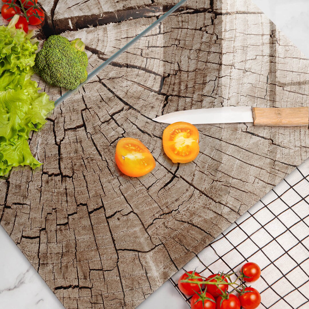 Tree Tempered Glass Backsplash, Glass Wall Protection, Oven Splashback ...