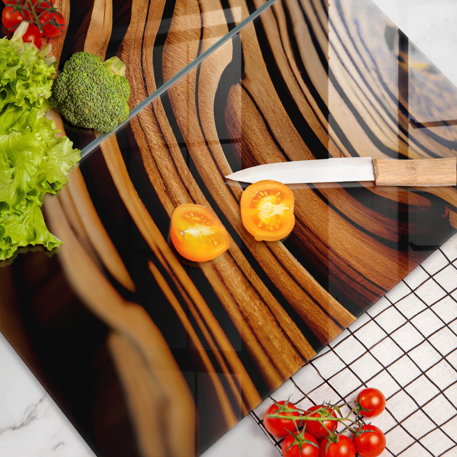 Trunk Tempered Glass Backsplash, Glass Wall Protection, Oven Splashback ...