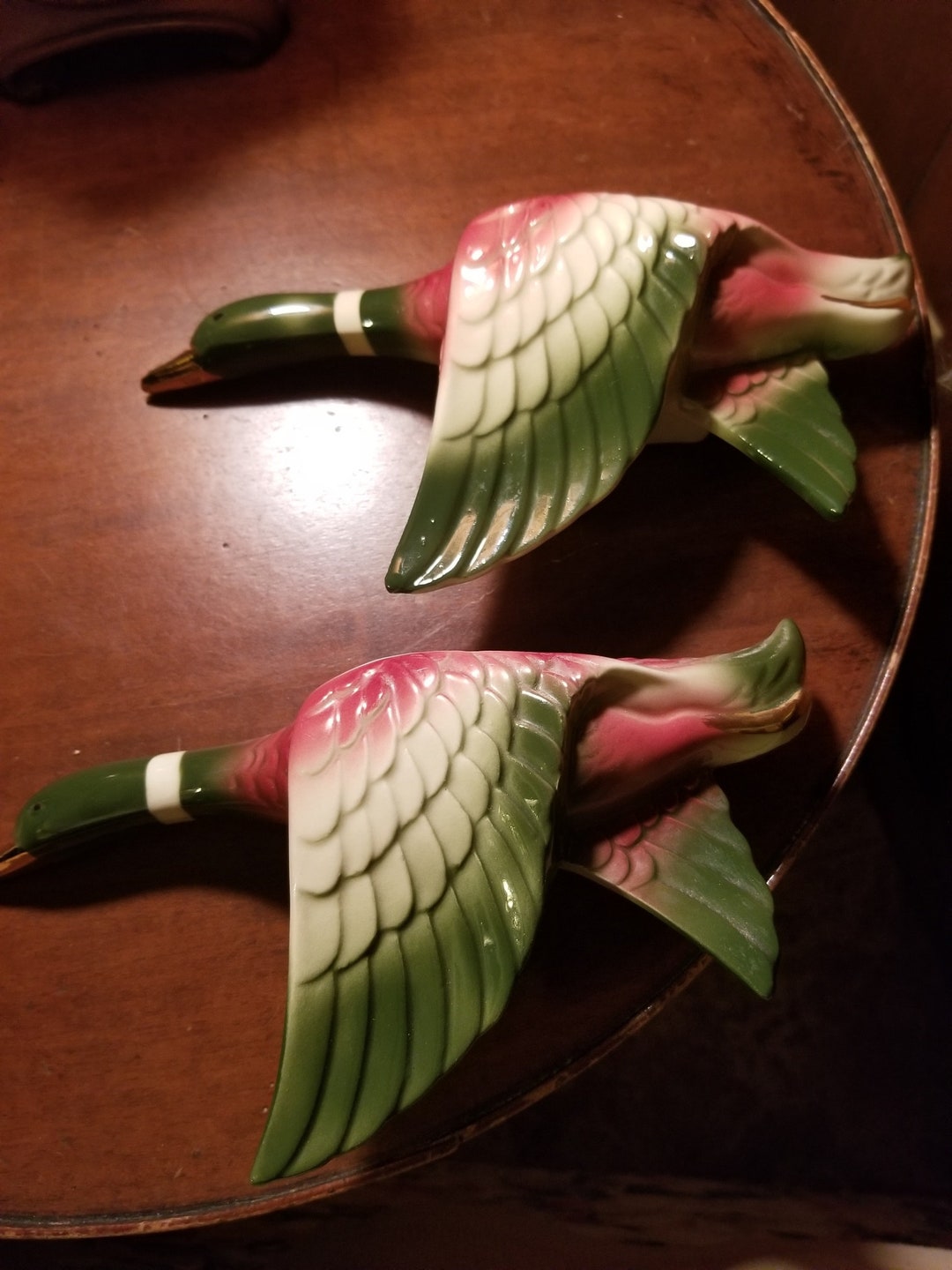 Vintage Ceramic Flying Ducks Wall Pockets 1960 - Etsy