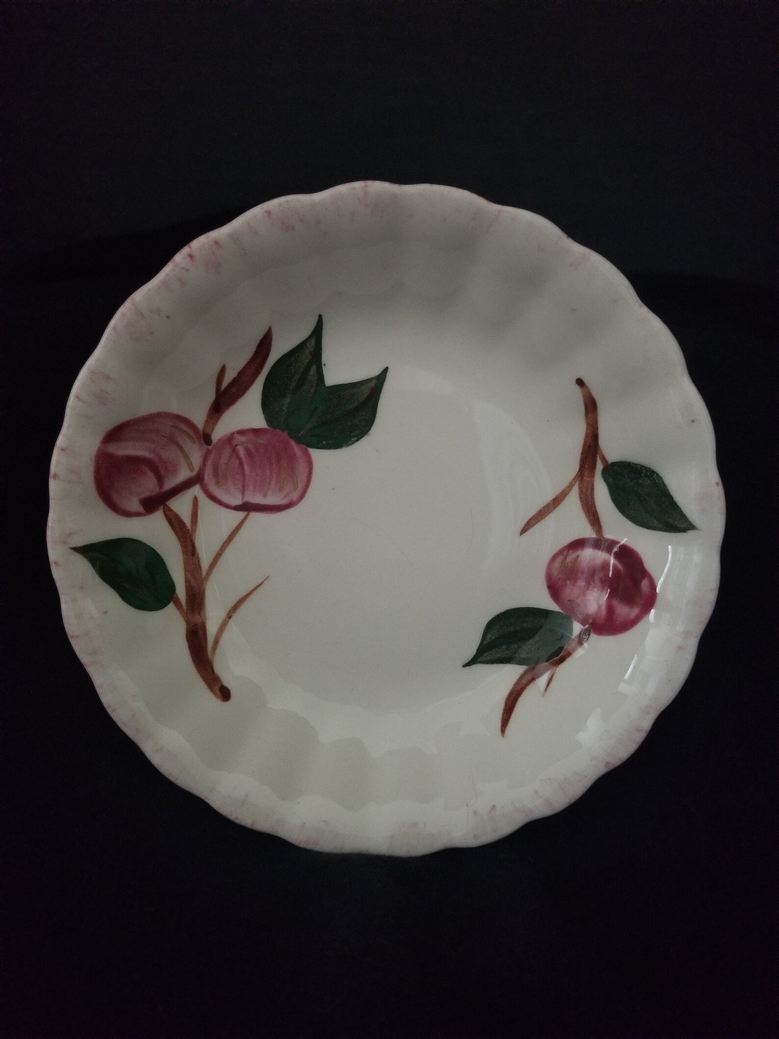 Blue Ridge Southern Pottery Crab Apple Fruit/dessert Bowls - Etsy