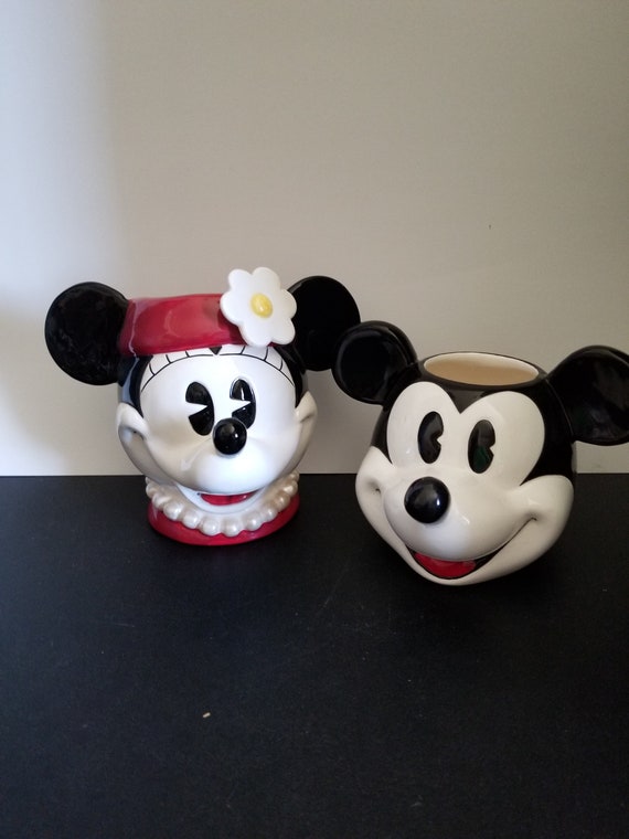 Pie Eye Minnie Mouse Head Vase Disney Enesco and Mickey Mouse - Etsy
