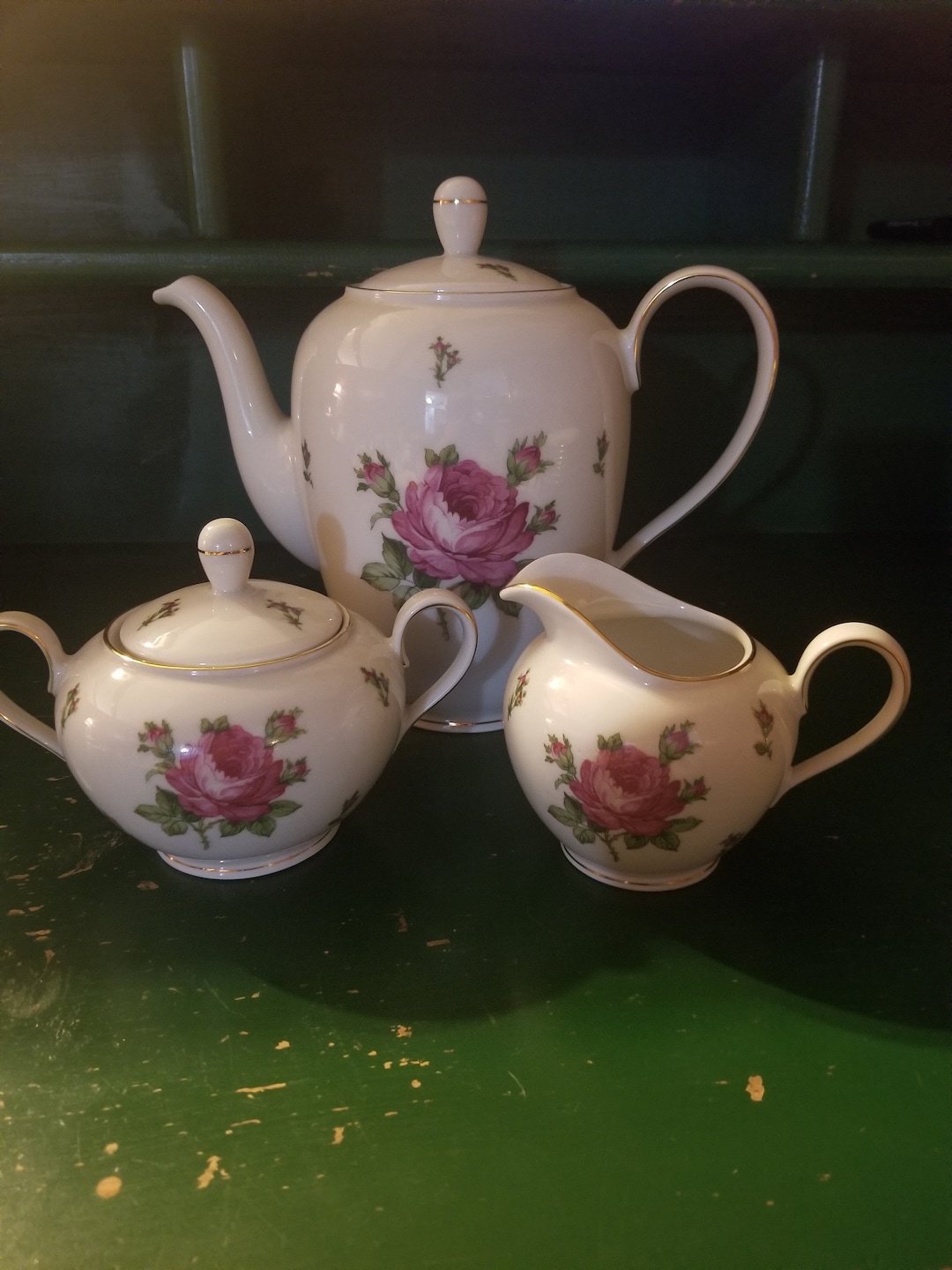 Vintage Royal Crown China - Germany - "china Rose" Pattern - Lunch ...