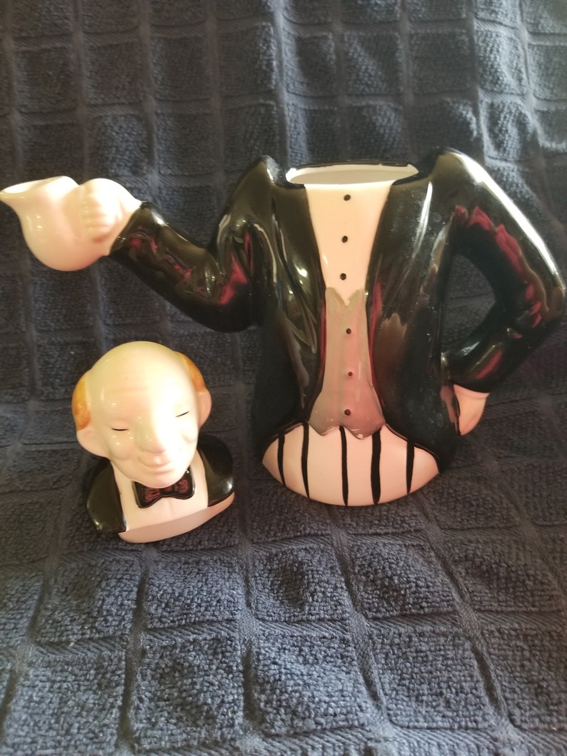 Henri the Butler - Teapot - Etsy