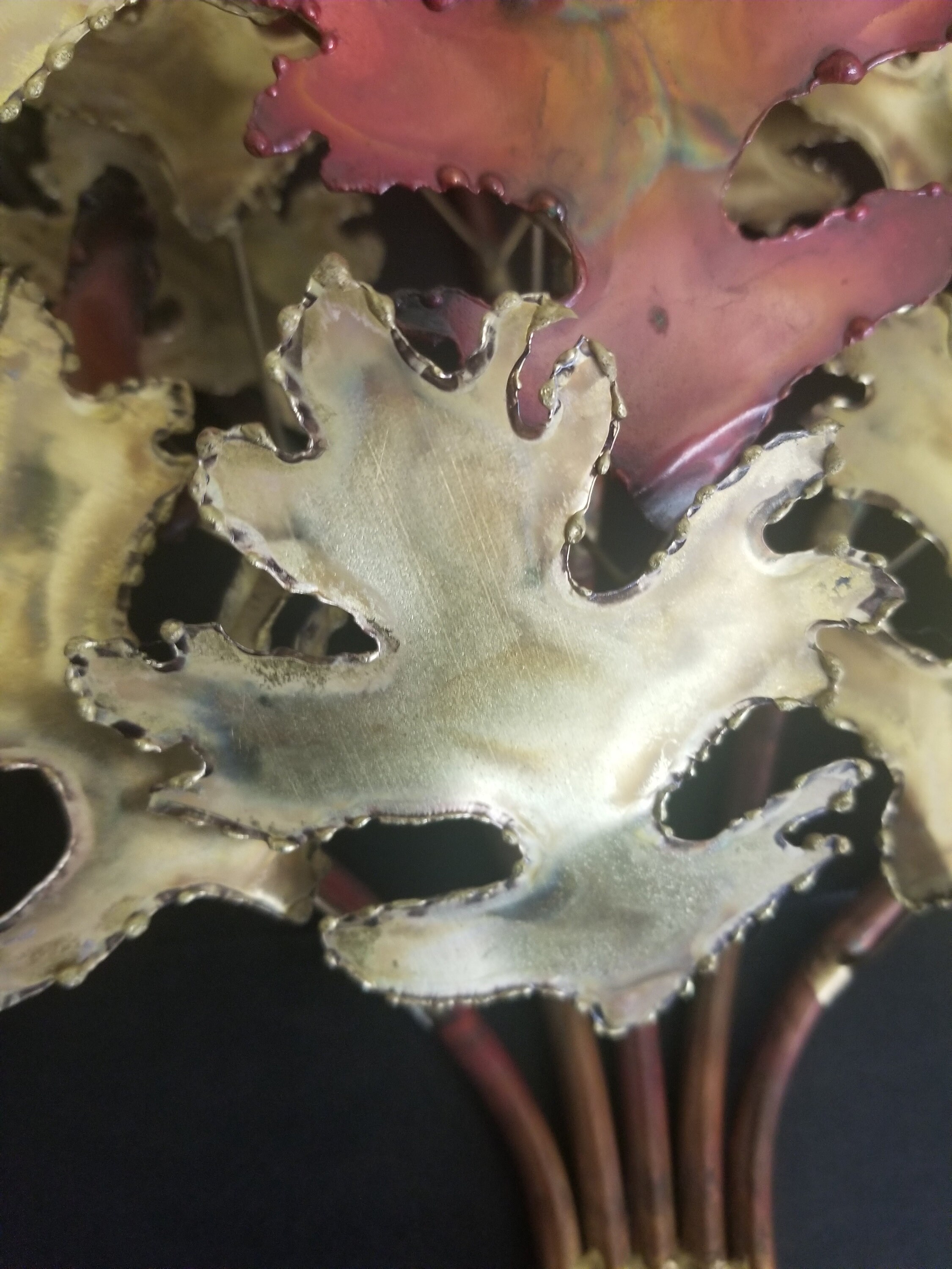 Metal Hand Crafted Oak Tree Wall Sculpture - Etsy