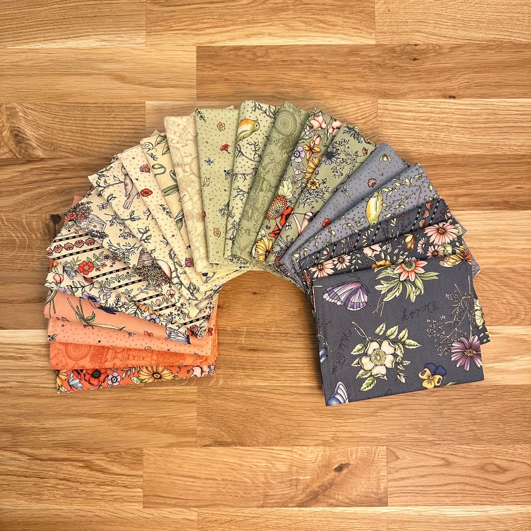 Garden Stroll Fat Quarter Bundle, 21 Pieces, Maywood Studio, FQ-MASGAR ...