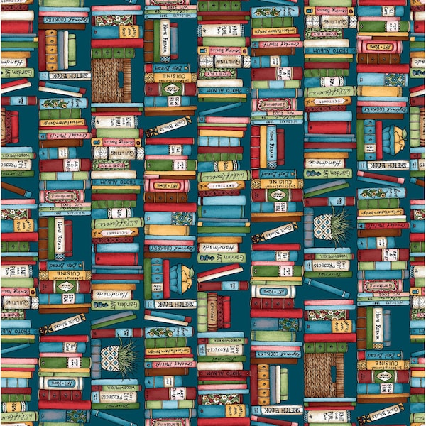 Library Book Fabric - Etsy