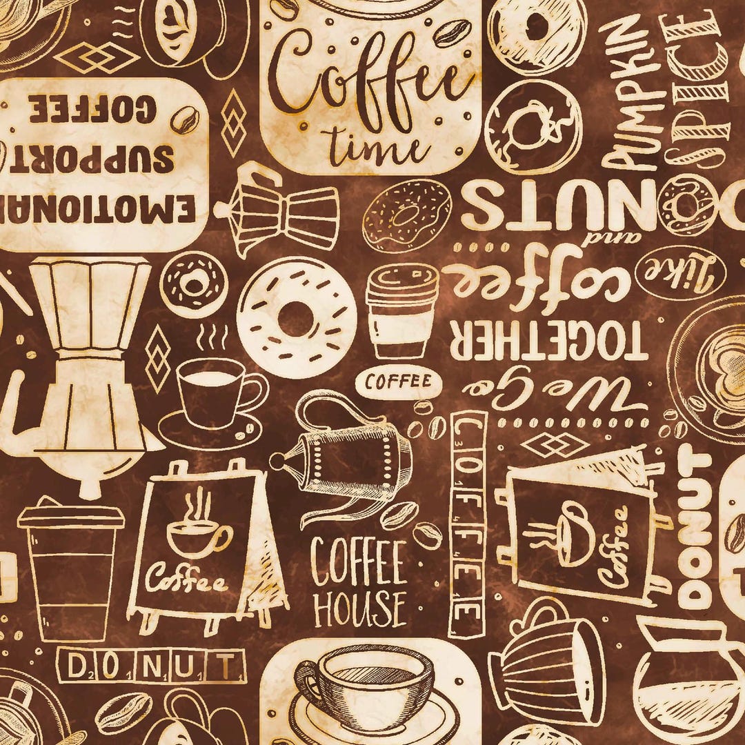 Chalkboard Menu, Fabric by the Yard, Coffee Break, 3 Wishes, Coffee ...