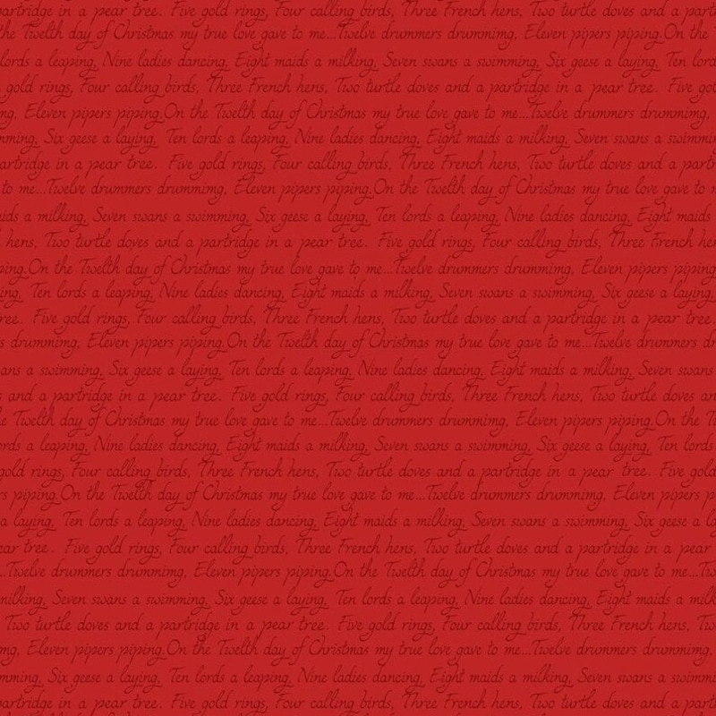 Red Script Fabric - Etsy
