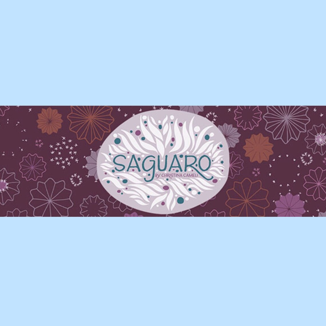 Saguaro Sol in Teal for Maywood Studio, Fabric by the Yard, MAS10022-G2 ...