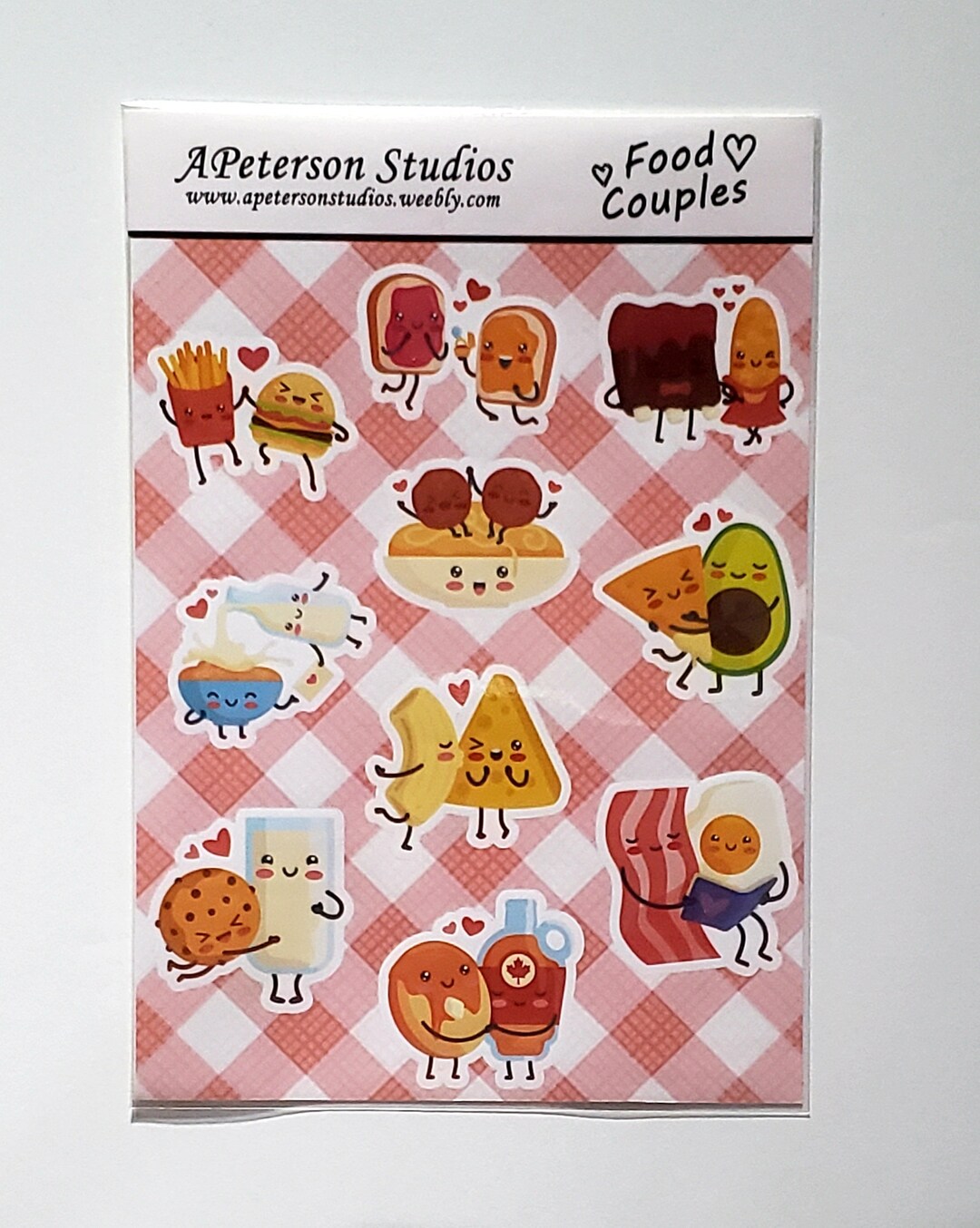 Food Couples Bullet Journal Sticker Sheet - Etsy