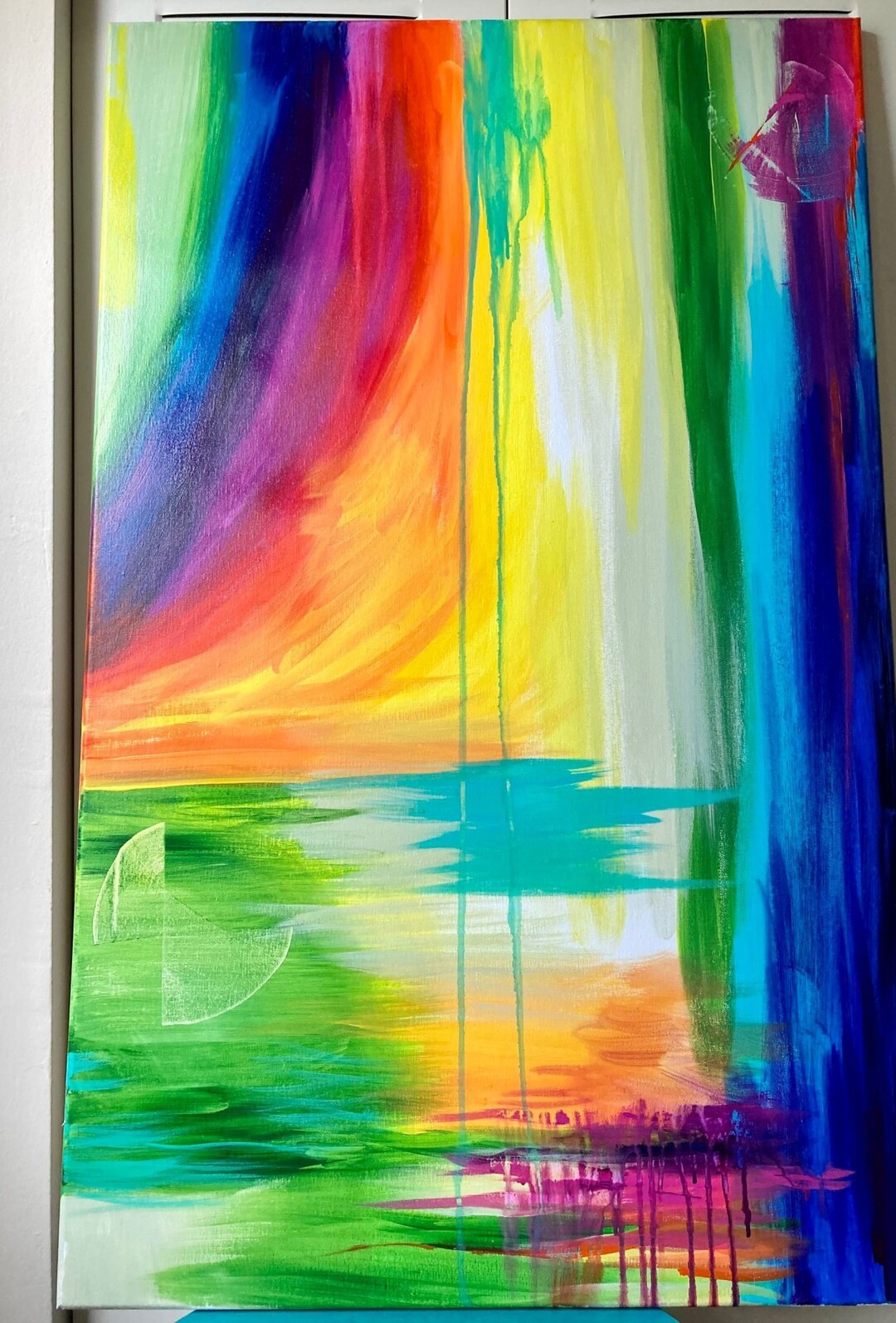 Abstract Art Rainbow Art - Etsy