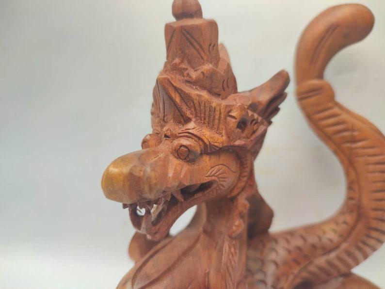 Ananta Boga Dragon Balinese Myth Animal Wood Sculpture, Decor for ...